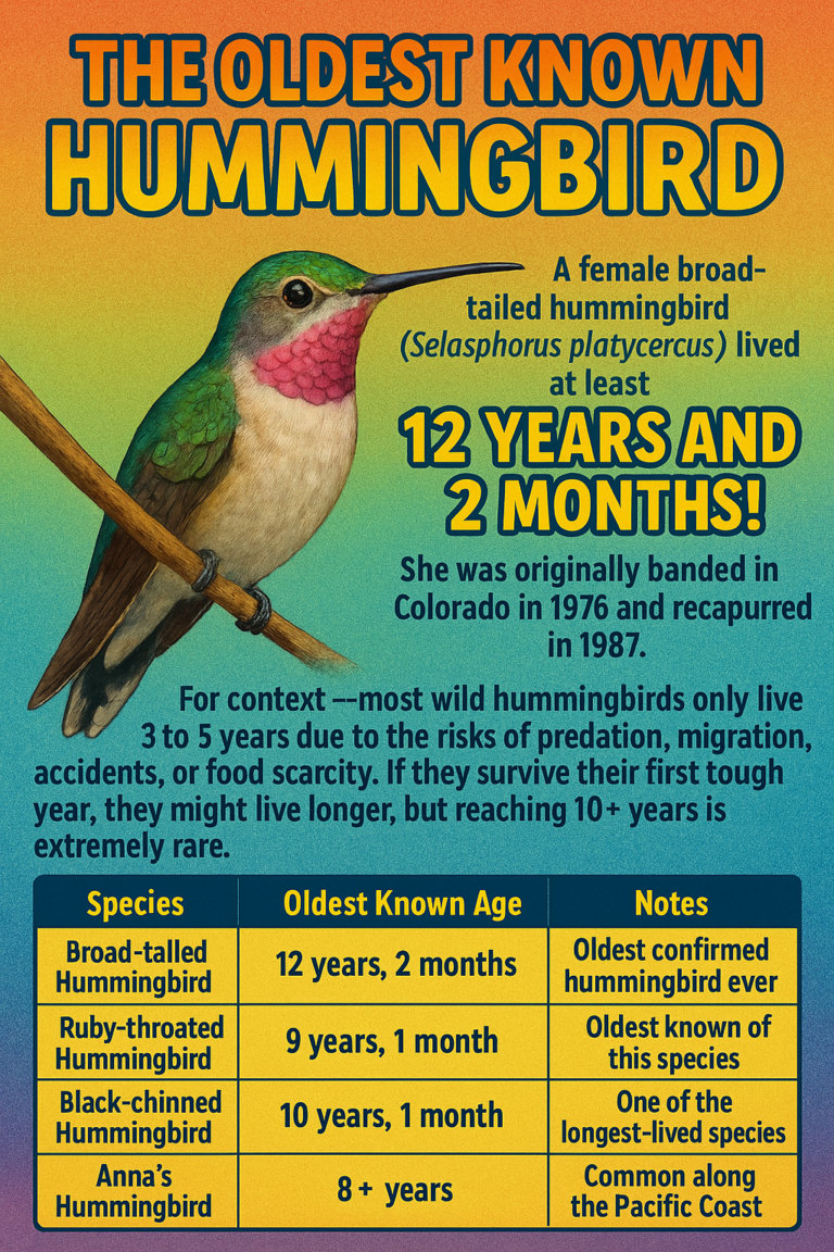 How Long Do Hummingbirds Live? - Alyssa's Nature Sanctuary